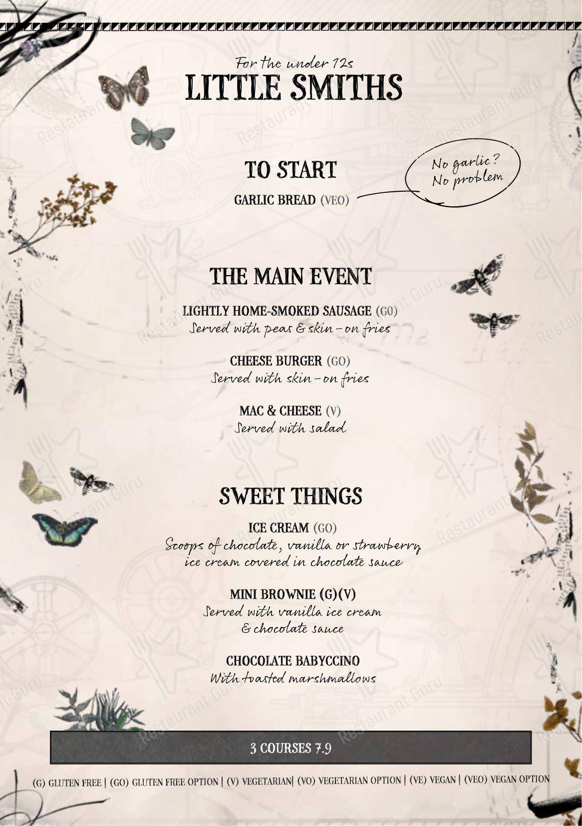 Menu at The Forge Kitchen restaurant, Ipswich