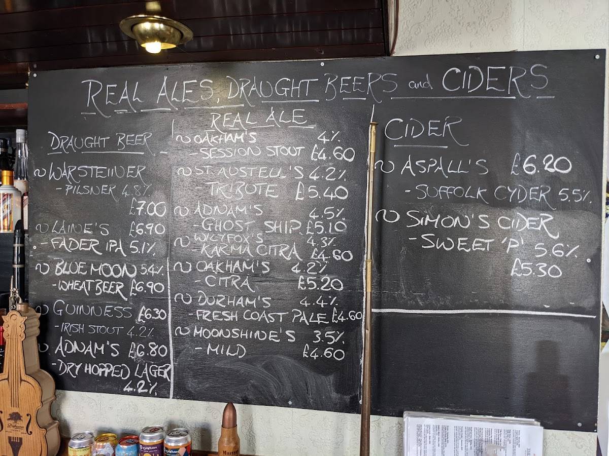 Menu at The Geldart pub & bar, Cambridge