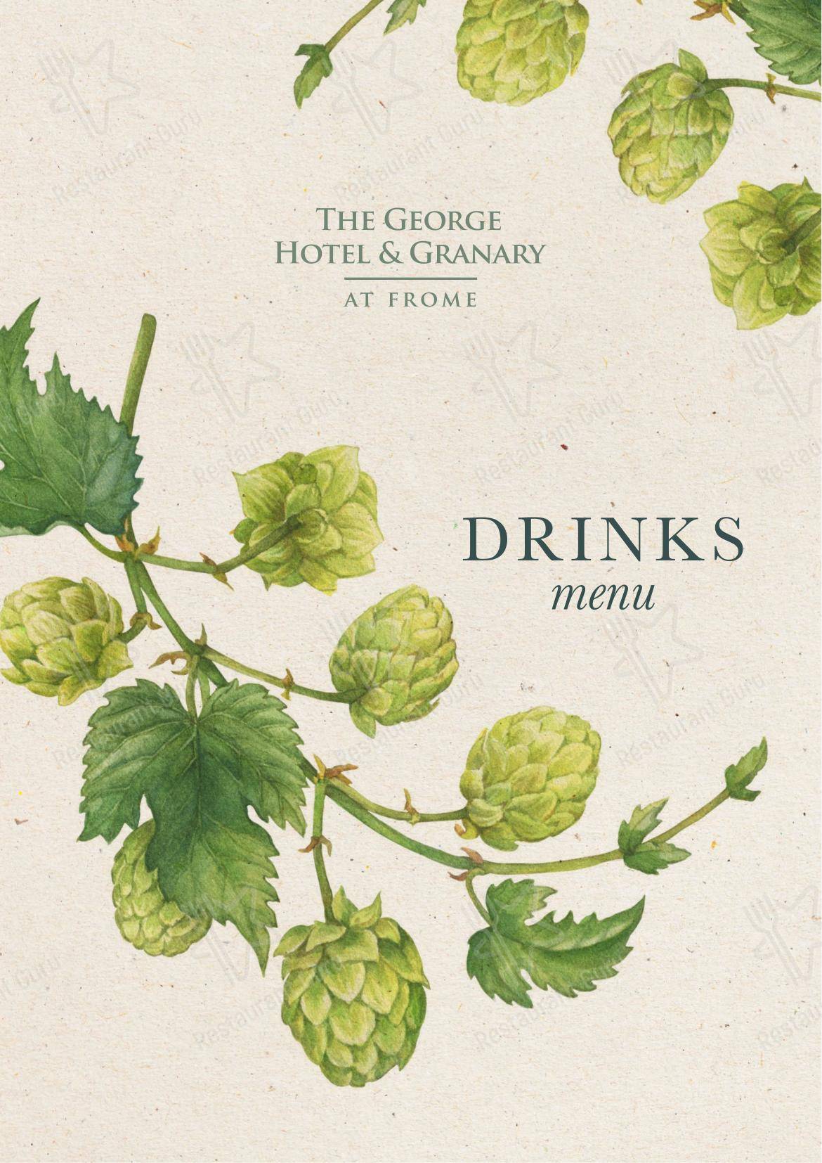 Menu at The George Hotel & Granary pub & bar, Frome