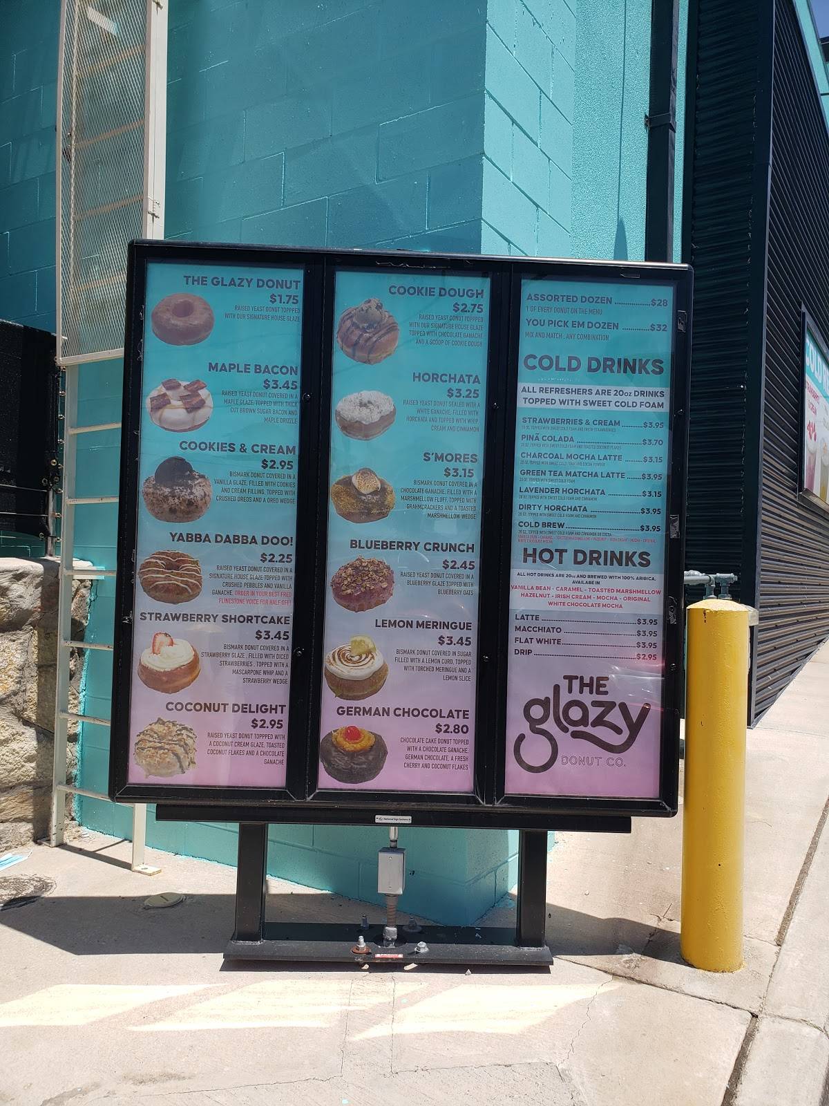 Menu at The Glazy Donut Co., El Paso, N Mesa St