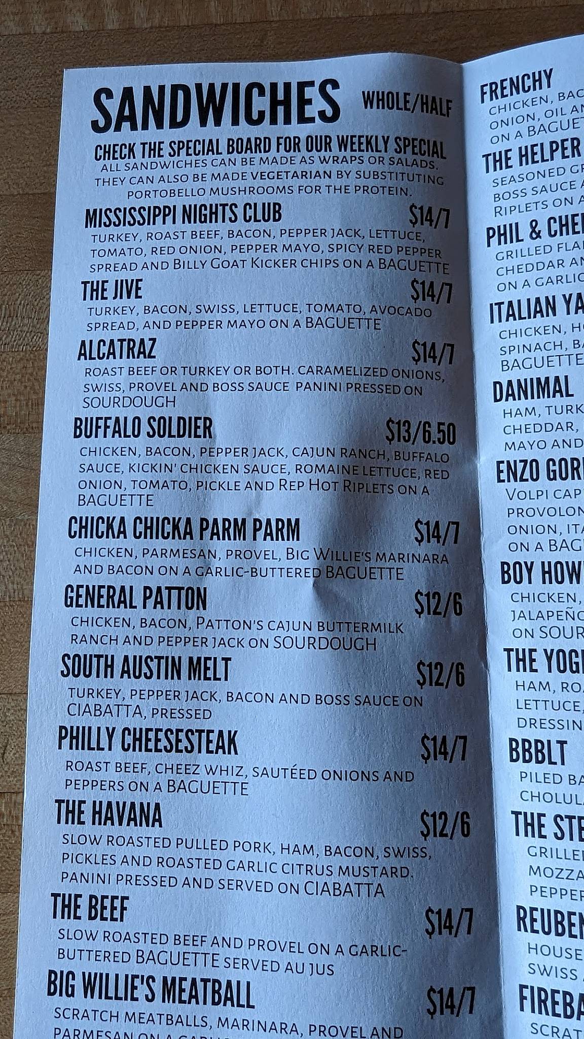 Menu at The Gramophone pub & bar, St. Louis