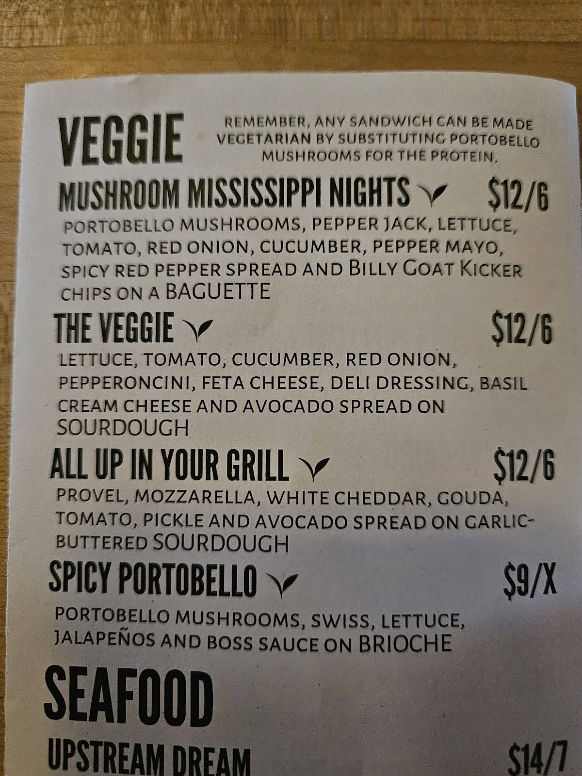 Menu at The Gramophone pub & bar, St. Louis