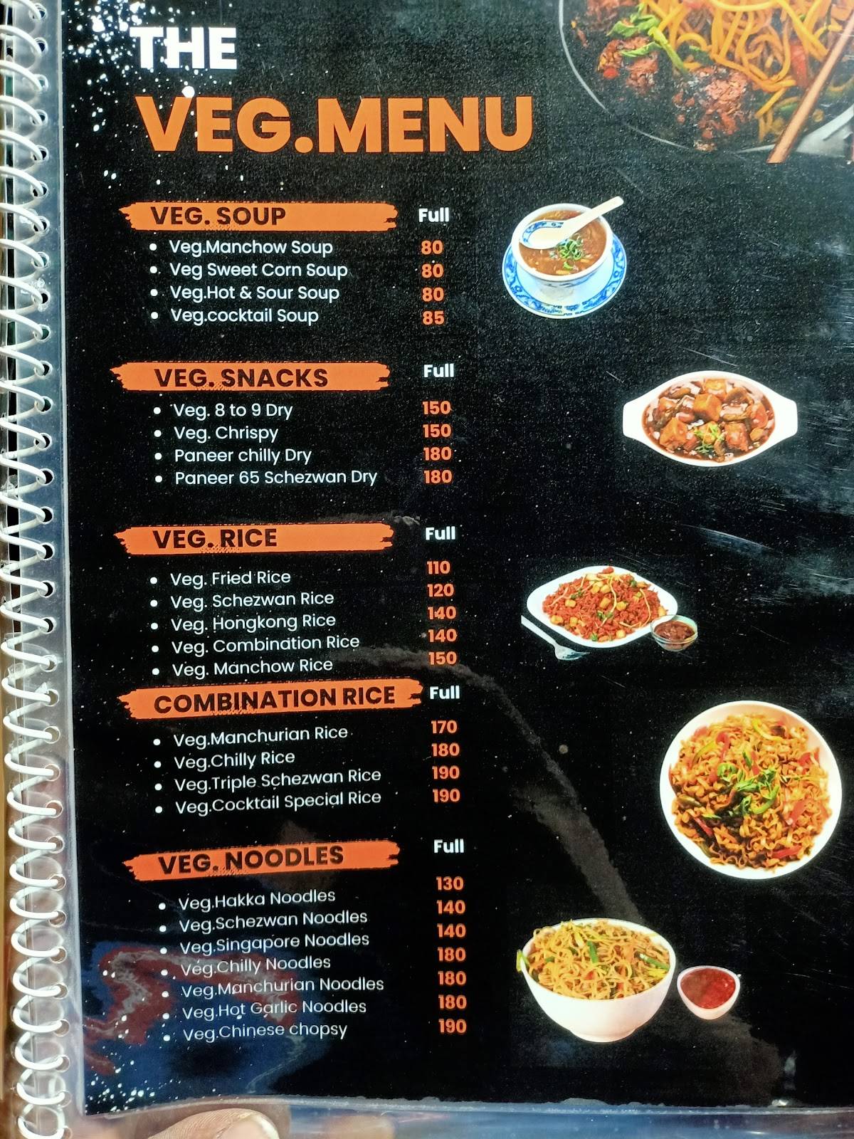 Menu at The Great Chinese, Mumbai