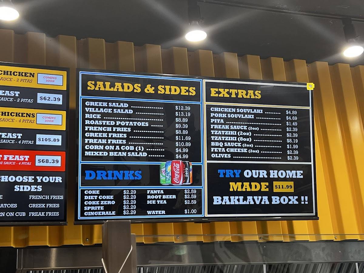 Menu at The Greek Freak - Peterborough restaurant, Peterborough