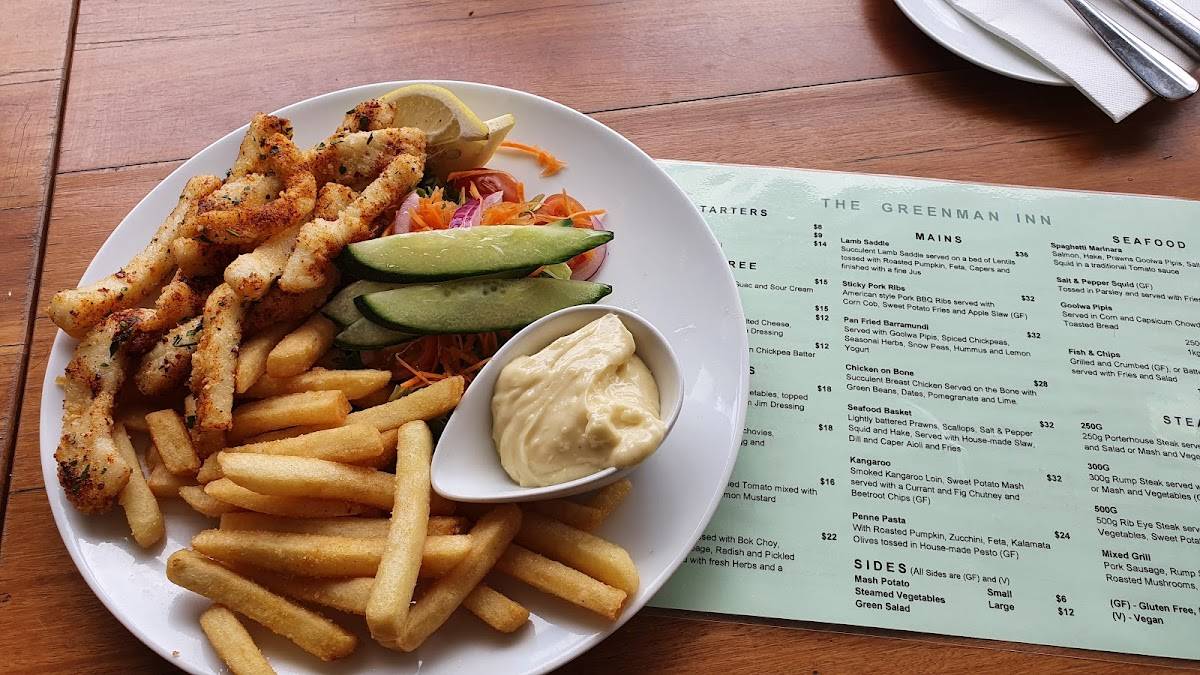 Menu at The Greenman Inn pub & bar, Ashbourne
