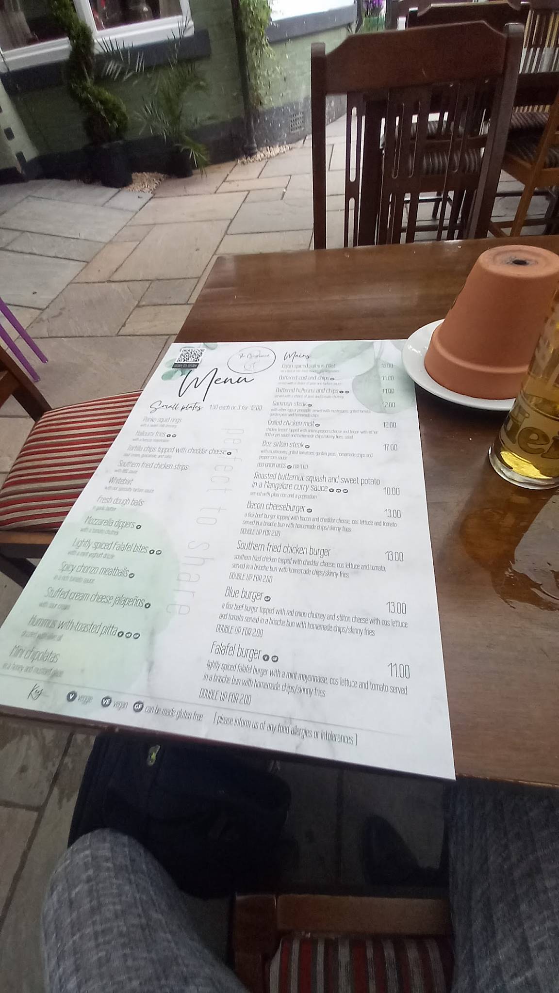 Menu at The Greyhound Inn pub & bar, Belper