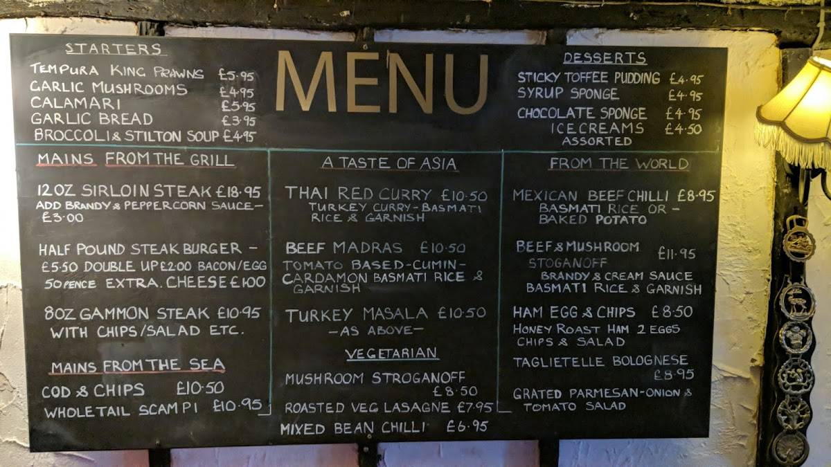 Menu at The Griffin pub & bar, Isleham, 11 Church St