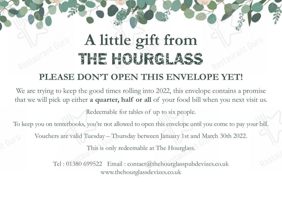 Carta del pub y bar The Hourglass Devizes, Devizes