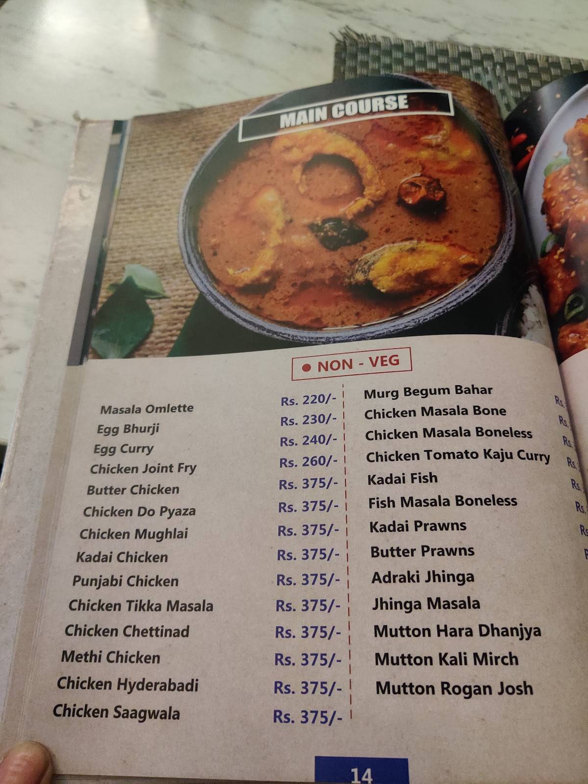 Menu at Invitation 365, Visakhapatnam