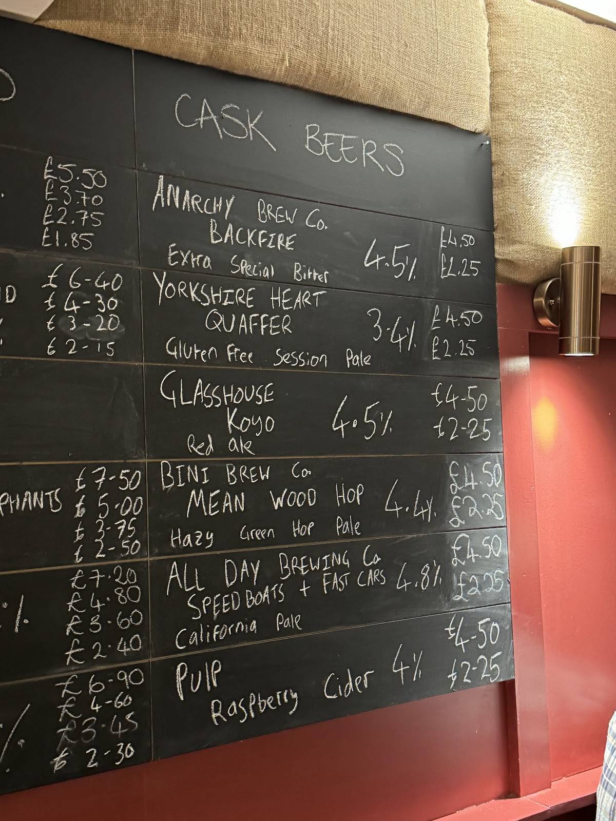 Menu at The Itchy Pig Banner Cross pub & bar, Sheffield