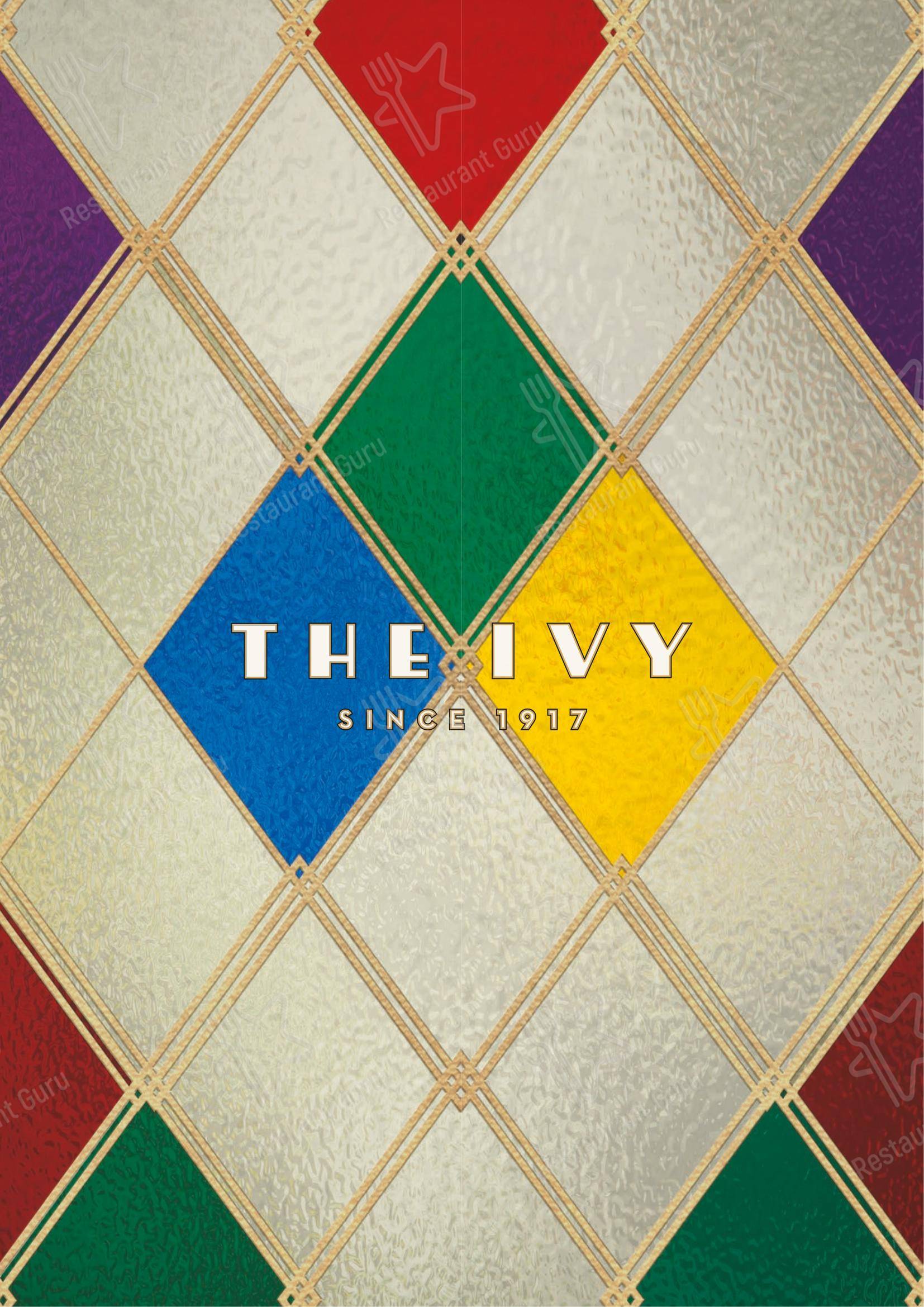 Menu at The Ivy Cobham Garden restaurant, Cobham