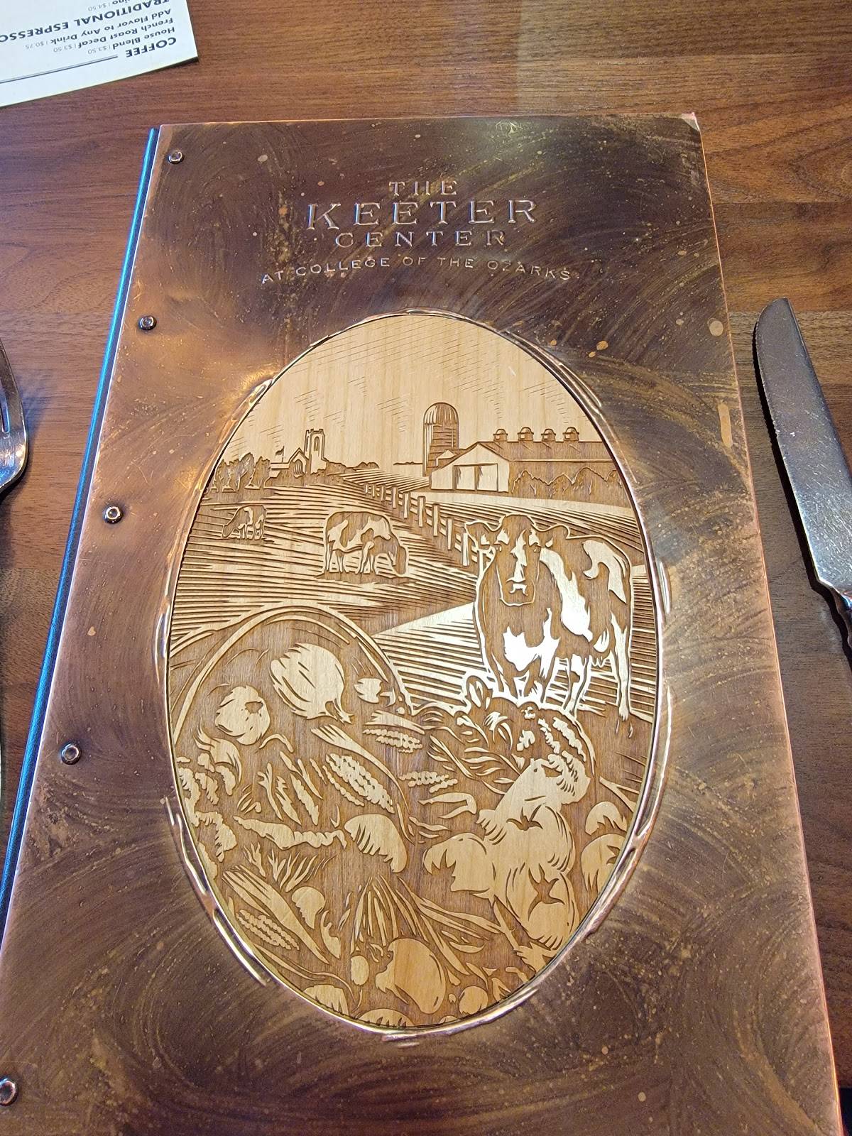 Menu at The Keeter Center-Dining restaurant, Point Lookout, 1 ...