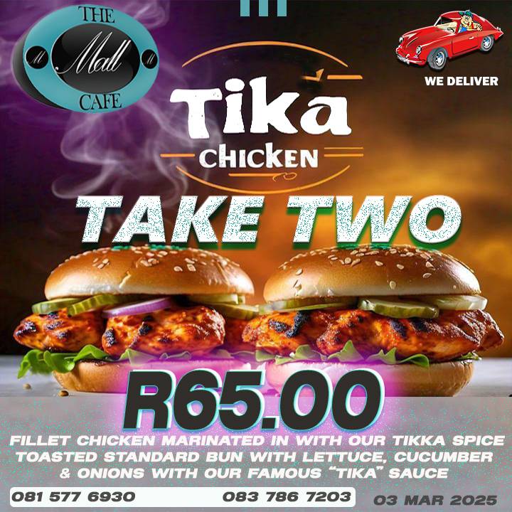 Menu at The Mall Cafe Verulam, Verulam