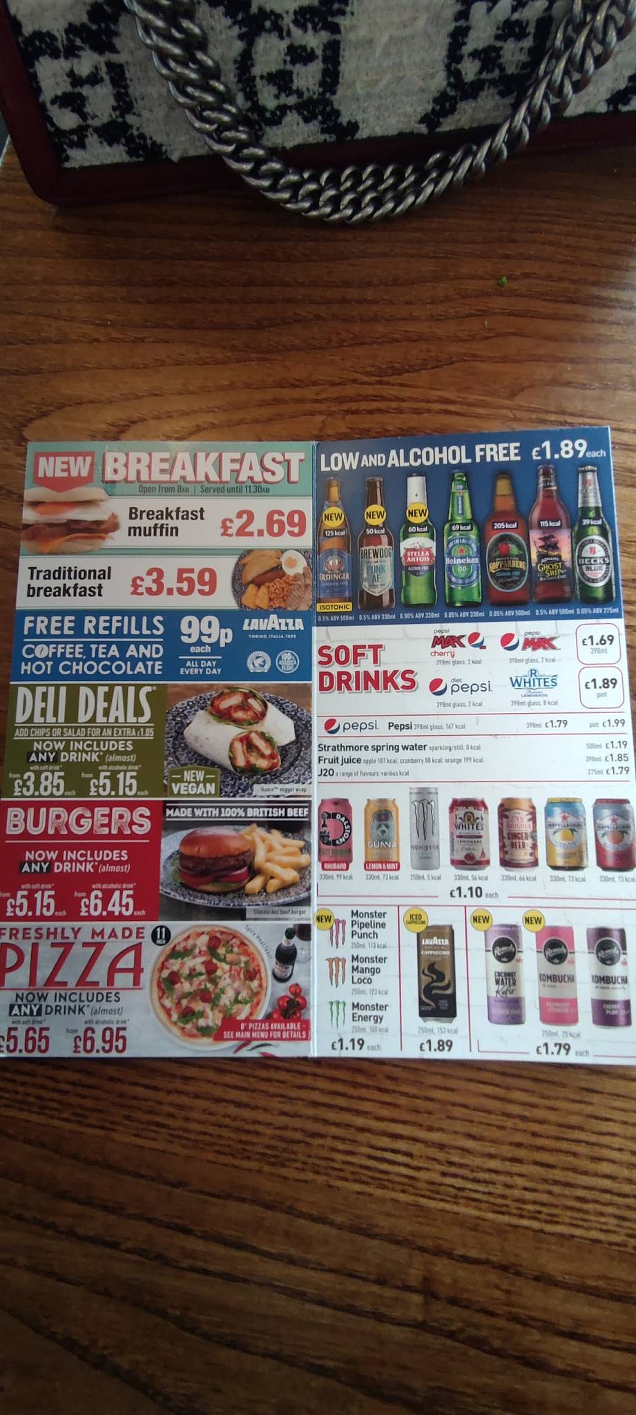 Menu at The Mechanical Elephant - JD Wetherspoon pub & bar, Margate