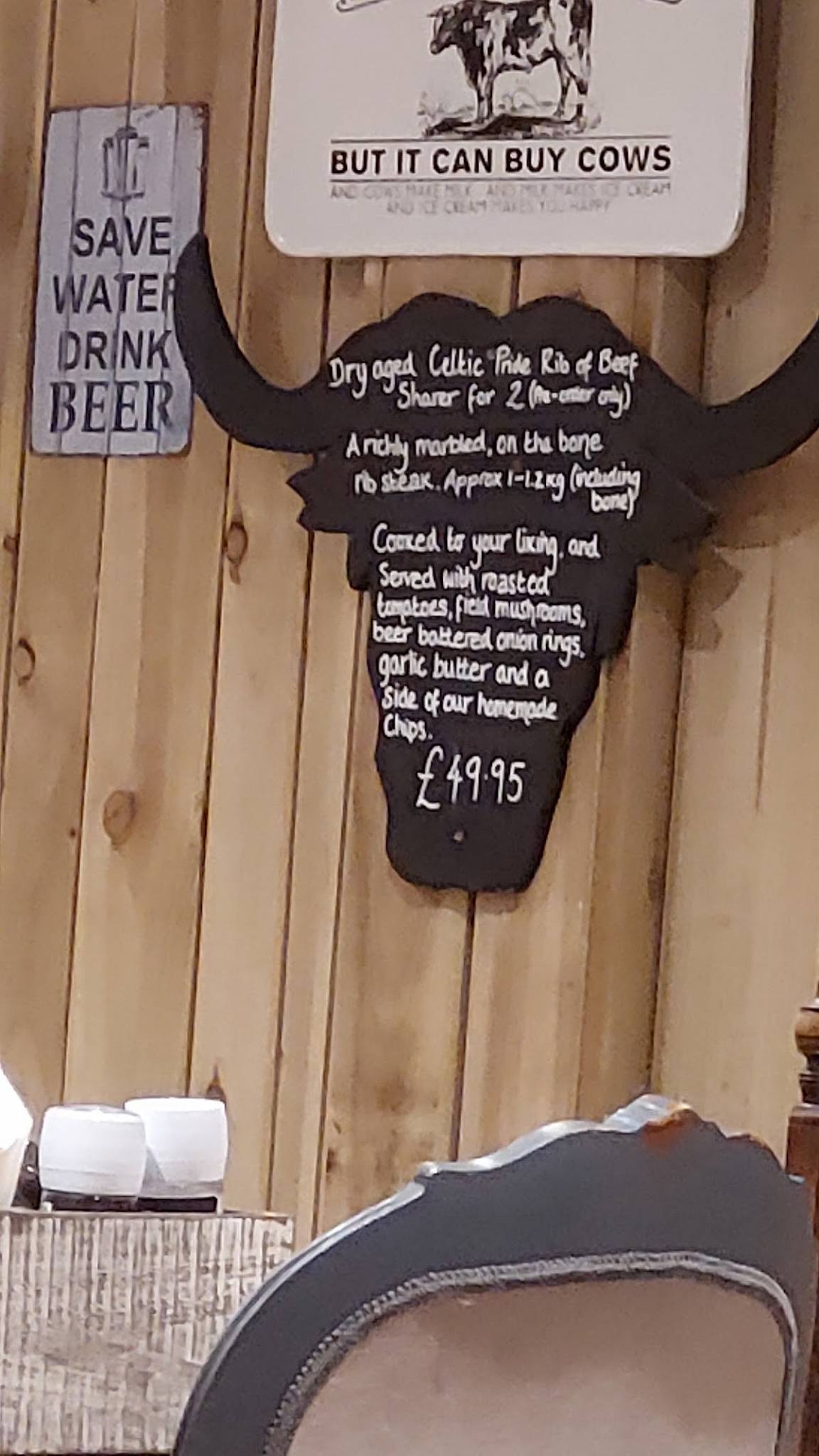Menu at The Moody Cow Farm Shop & Welsh Bistro restaurant, Aberaeron ...