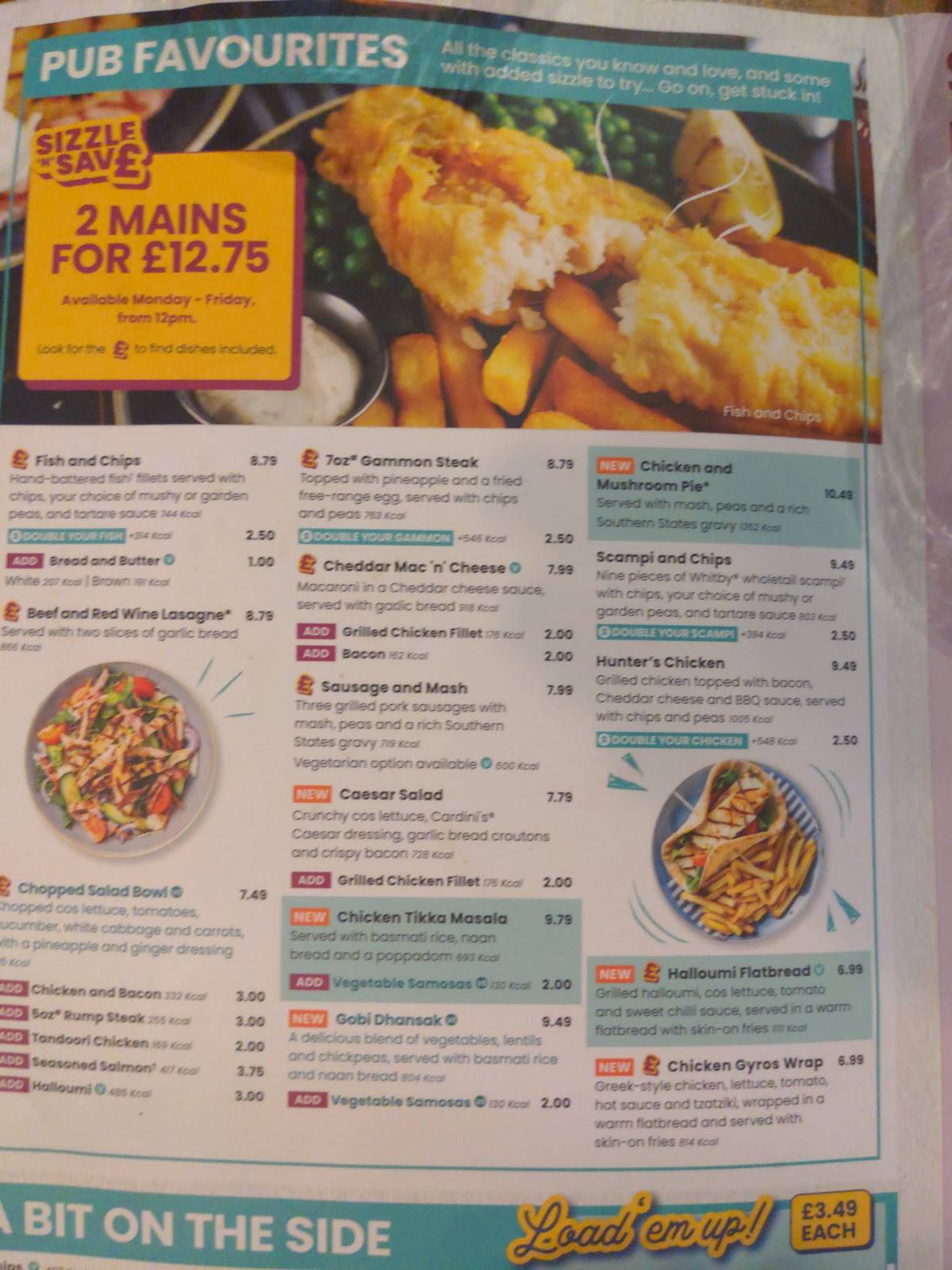 Menu at The Pottery pub & bar, Pontypridd, Treforest Industrial Estate