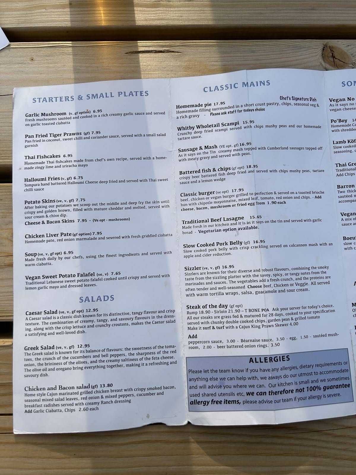 Menu at The Ram Inn pub & bar, Burnley, 399 Burnley Rd