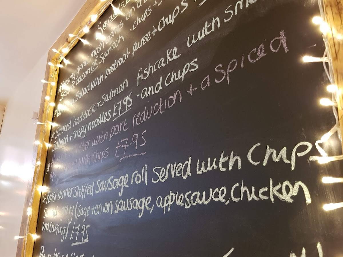 Menu at The Rhubarb Shed Cafe, Sheffield