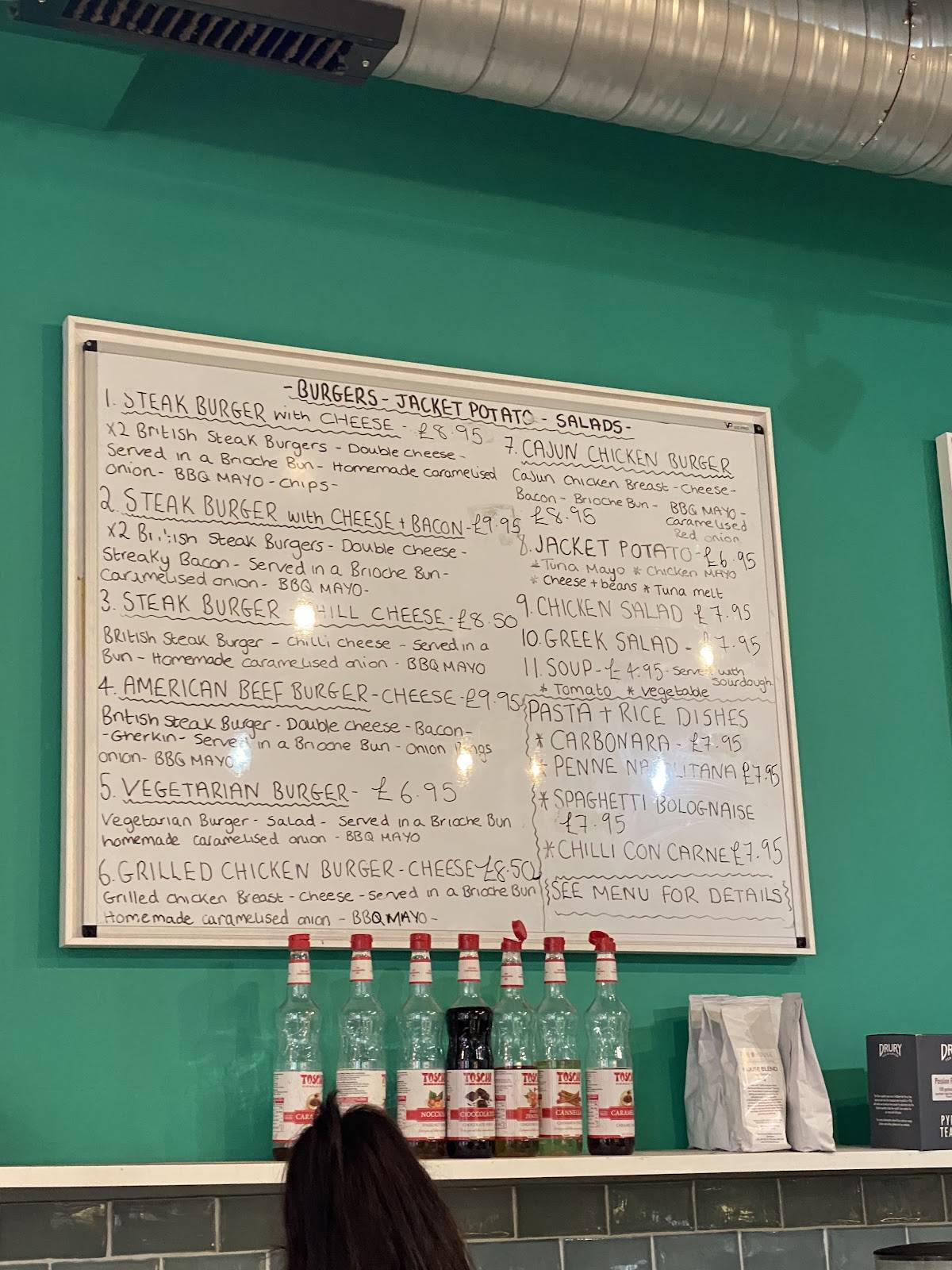 Menu at The Second Home cafe, Orpington