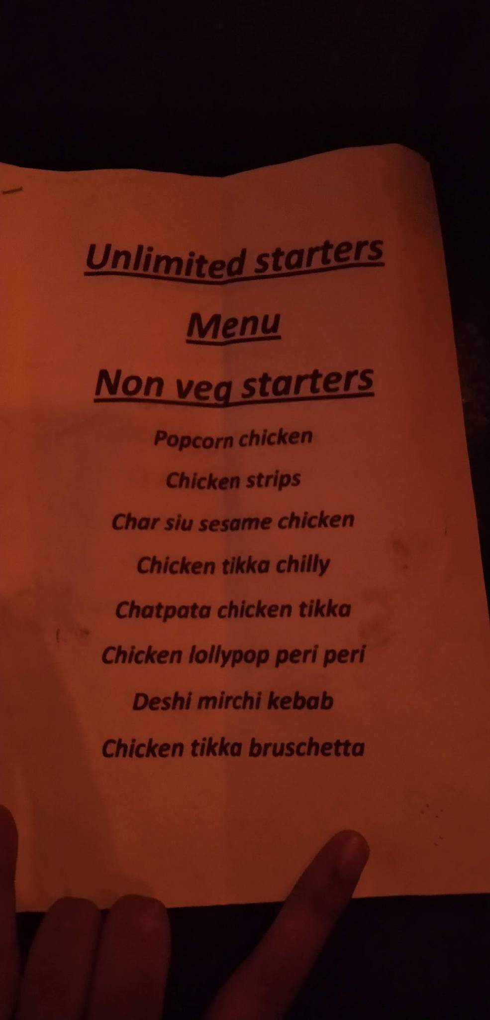 Menu at The Secret, Thane, Thane