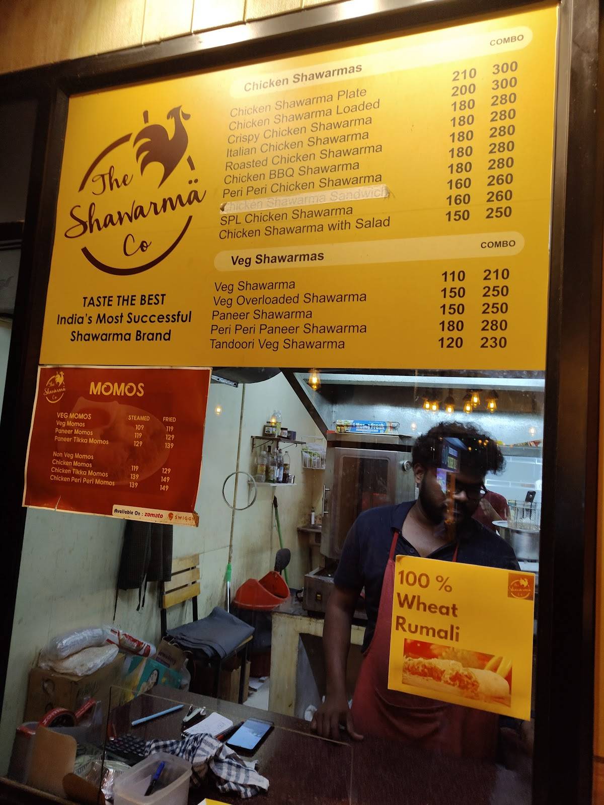 Menu at The Shawarma company, Hyderabad, 3rd St