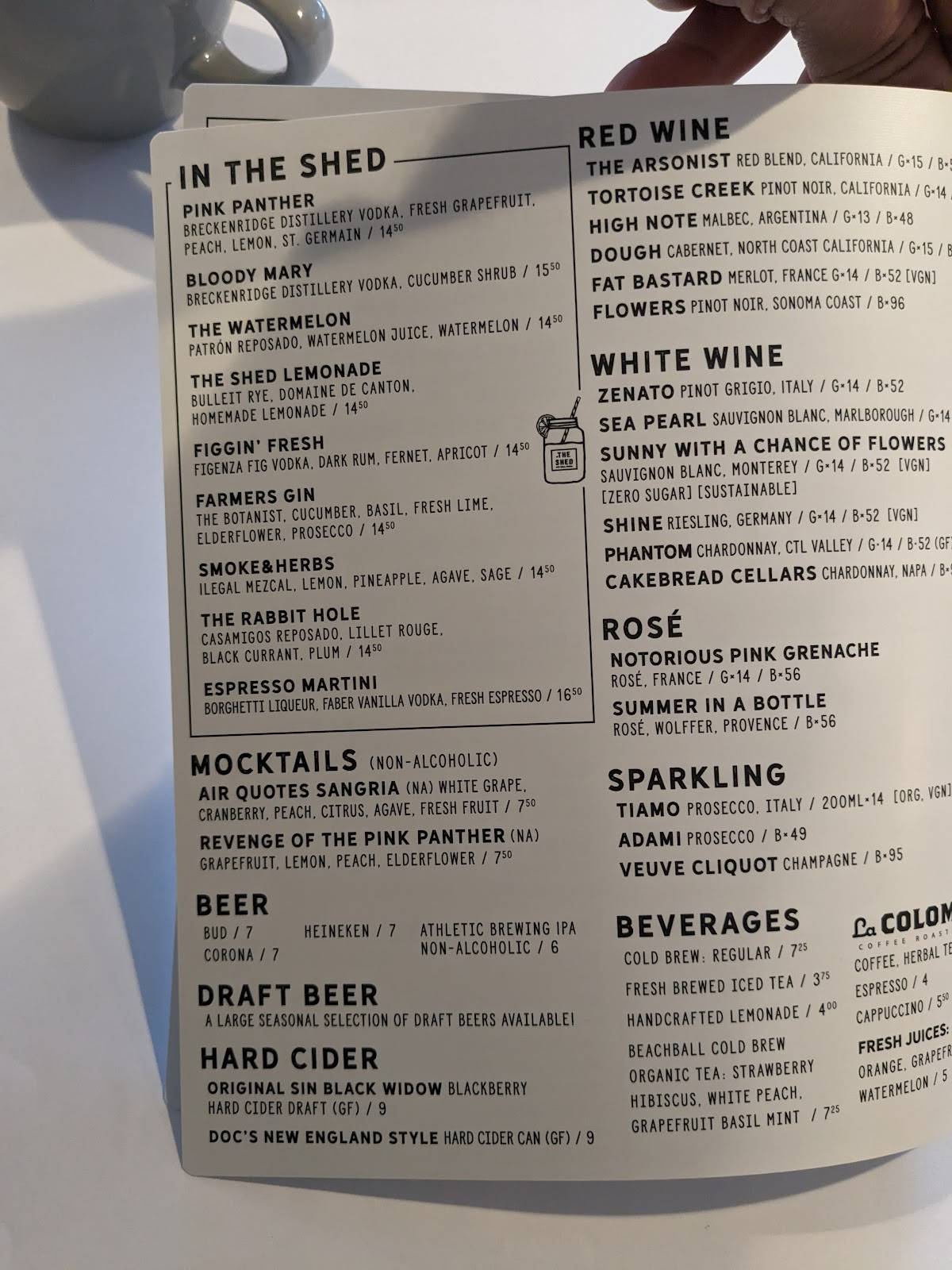 Menu at The Shed Restaurant - West Sayville NY, West Sayville