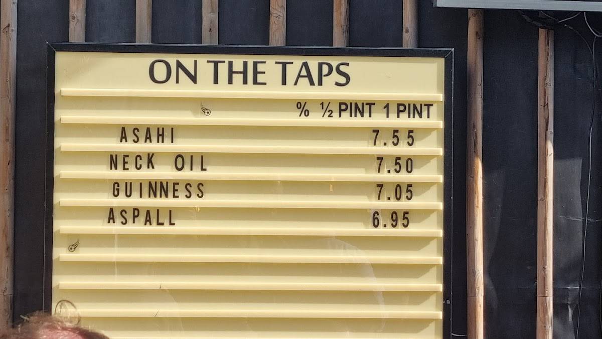Menu at The Shipwrights Arms pub & bar, London, 88 Tooley St