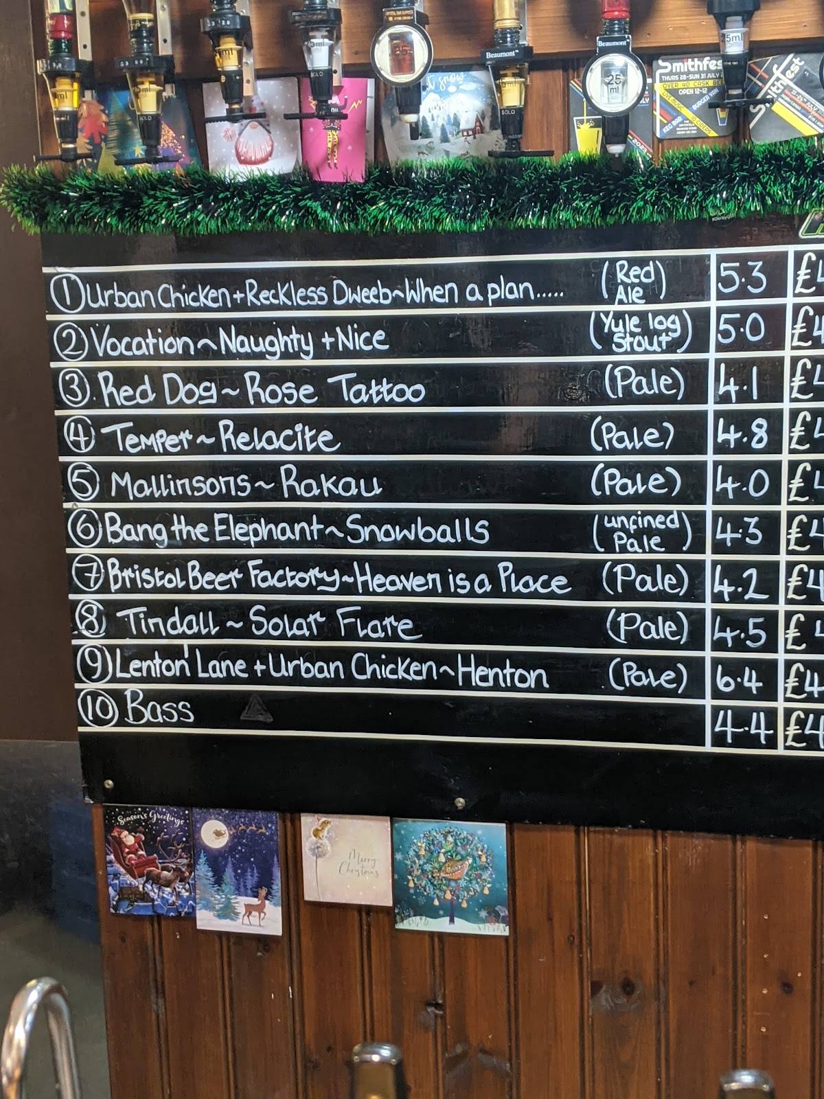 Menu at The Smithfield pub & bar, Derby