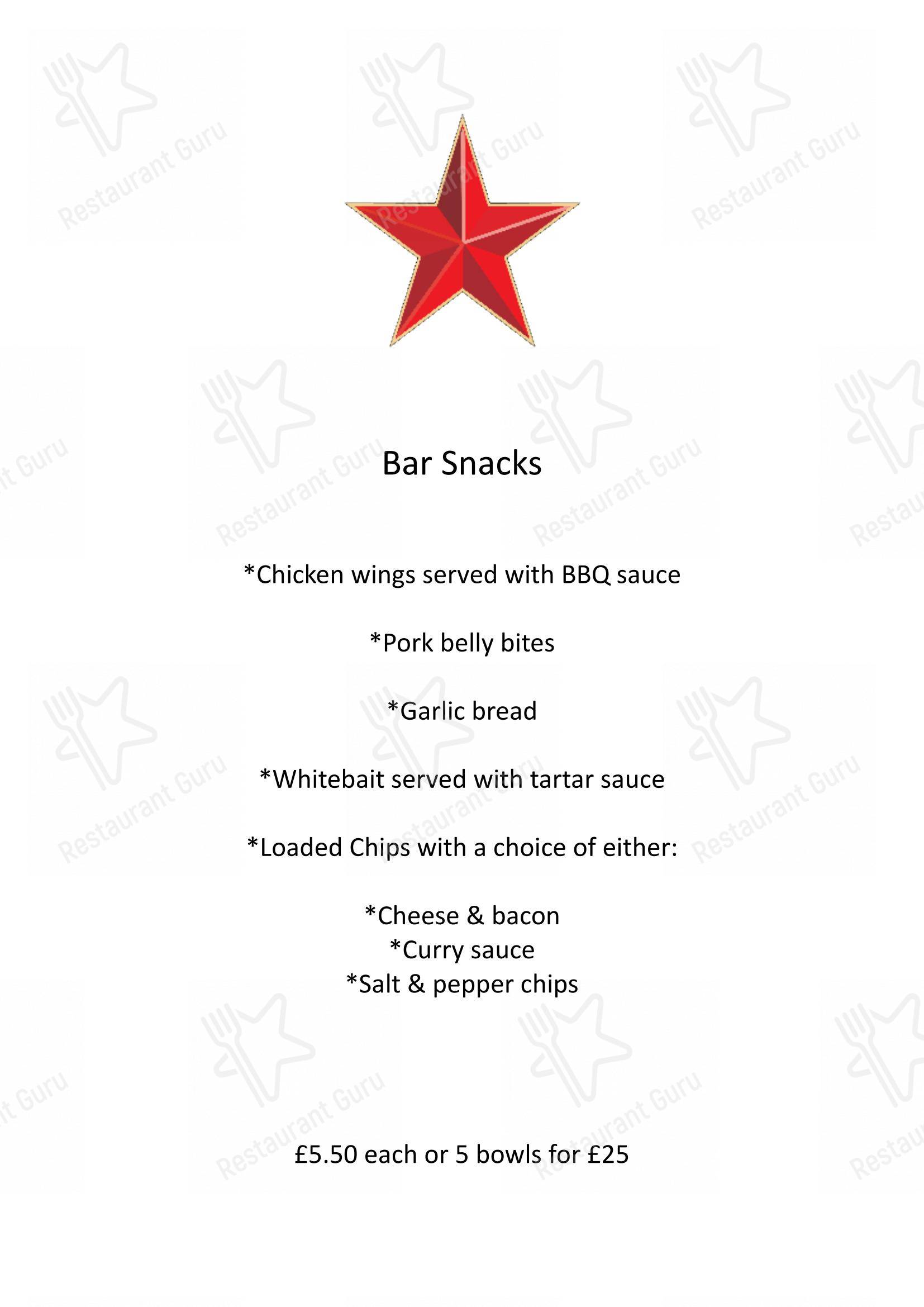 Menu at The Star pub & bar, Petworth
