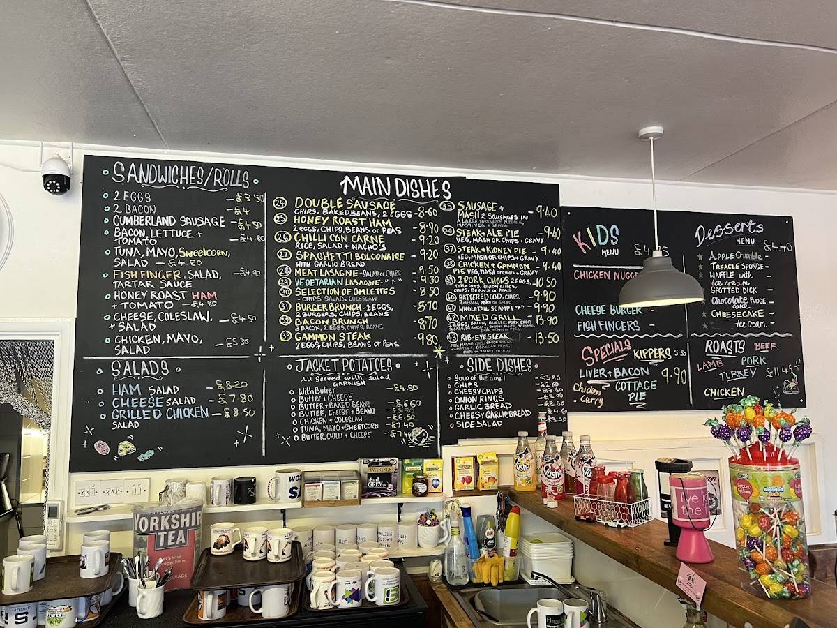 Menu at The Tuck Inn cafe, Hartlip, 1 Hartlip Hill