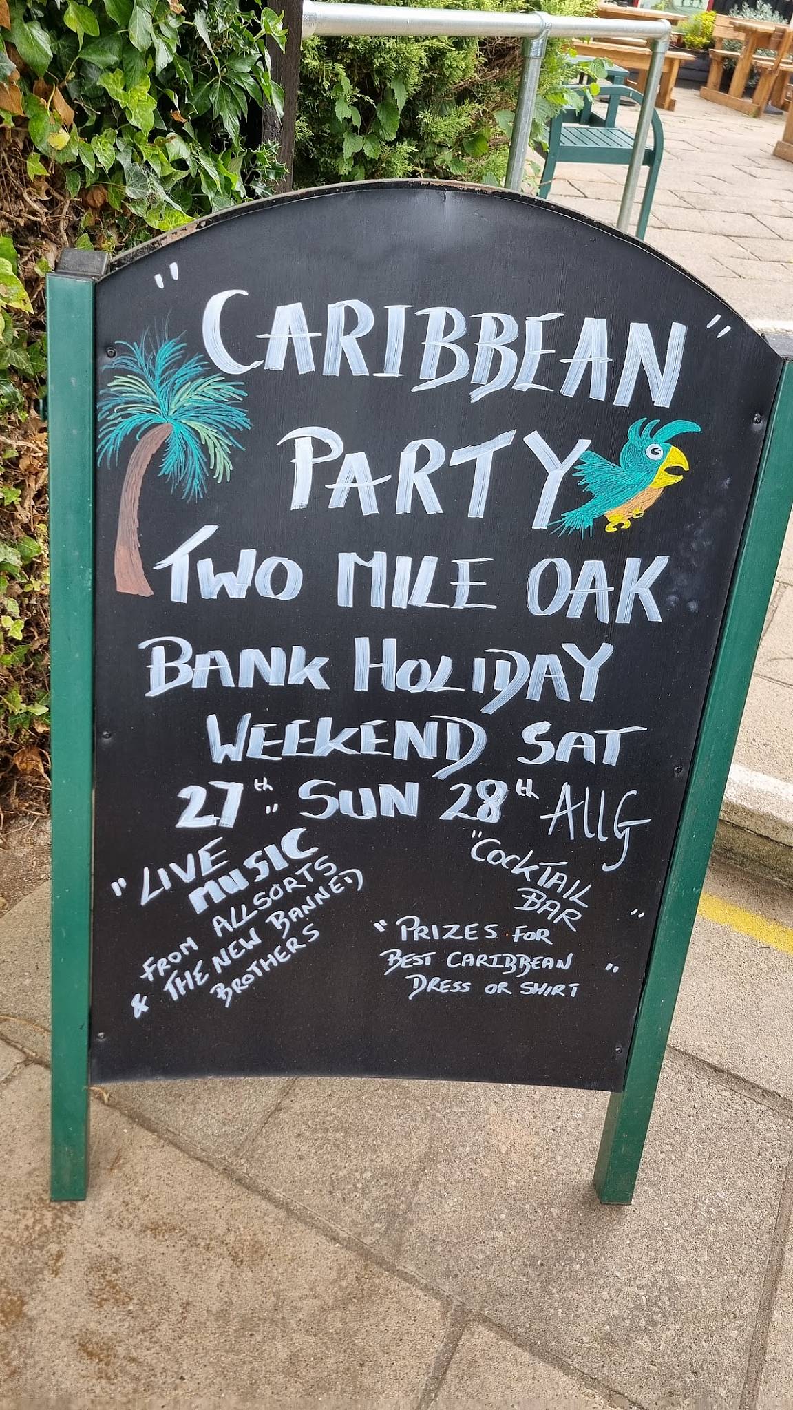 Menu at The Two Mile Oak Inn pub & bar, Newton Abbot