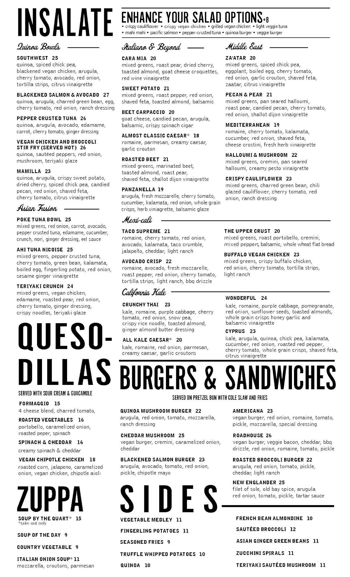 Menu at The Upper Crust pizzeria, Cedarhurst