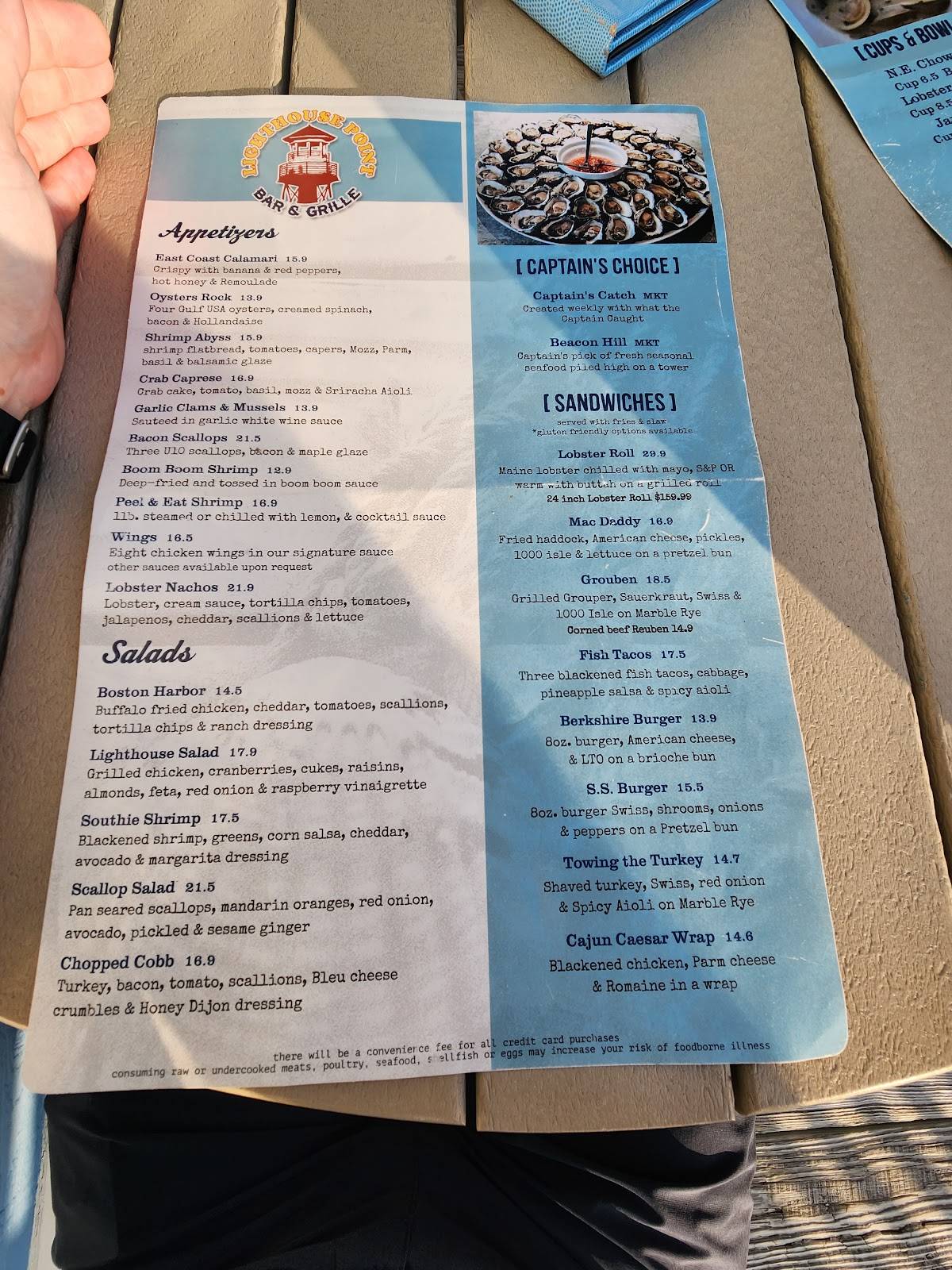 Menu at Lighthouse Point Bar and Grille, The Villages