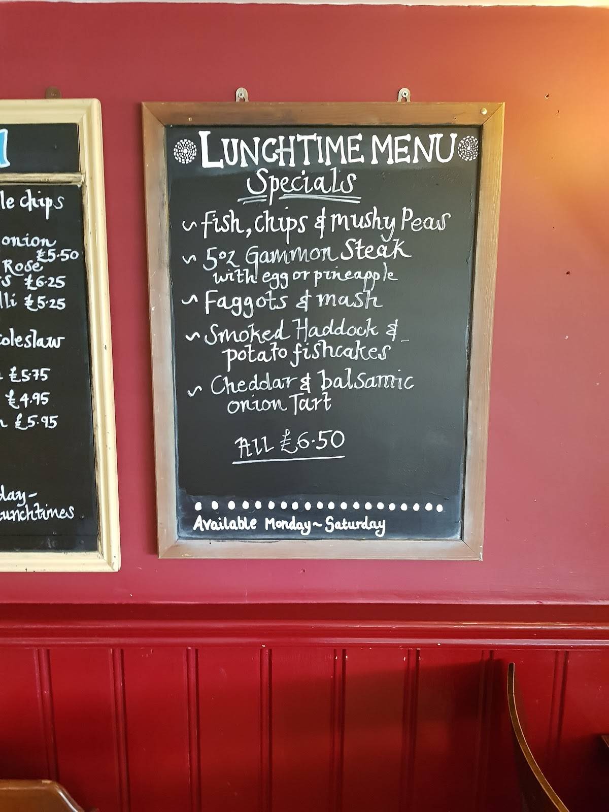 Menu at The Windsor Castle pub & bar, Weston-super-Mare