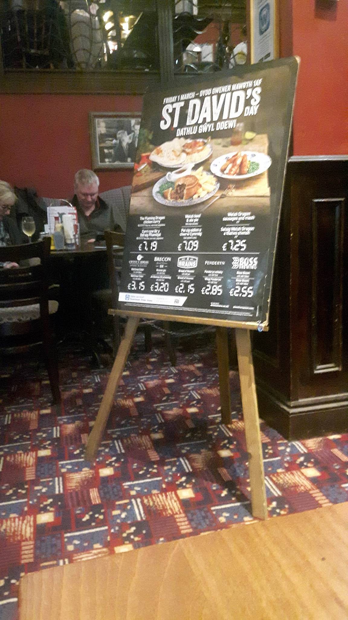 Menu at The York Palace - JD Wetherspoon pub & bar, Llanelli