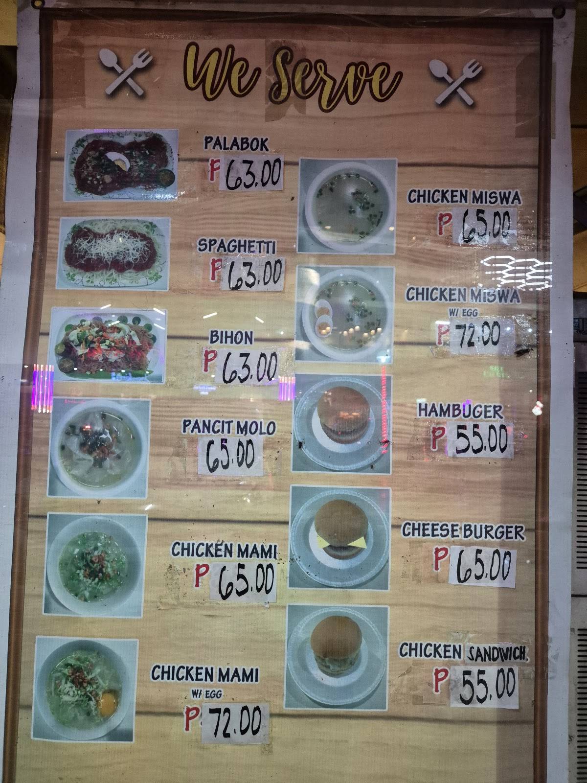 Menu at Tibiao Bakery, Iloilo City, PH29+M5M, General Luna St