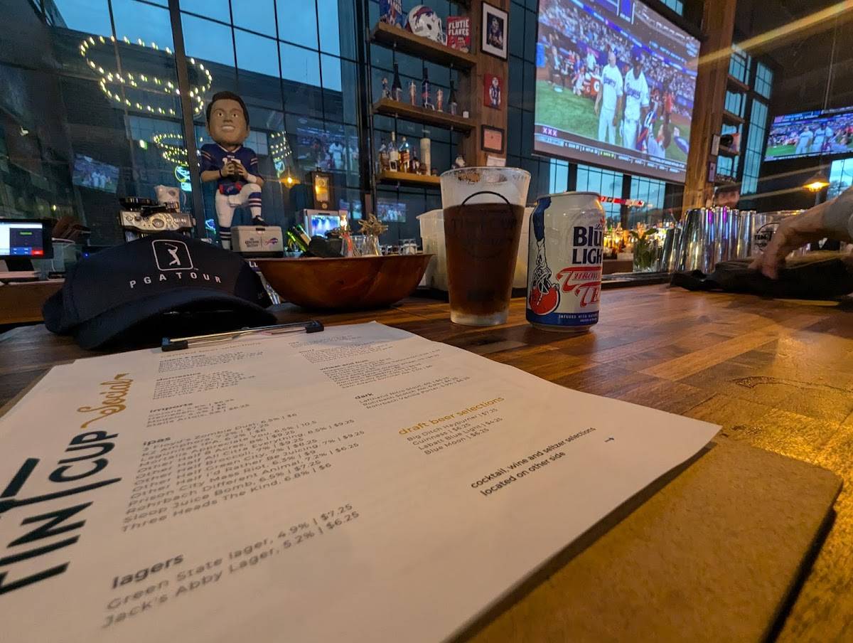 Menu at Tin Cup Social pub & bar, Fairport