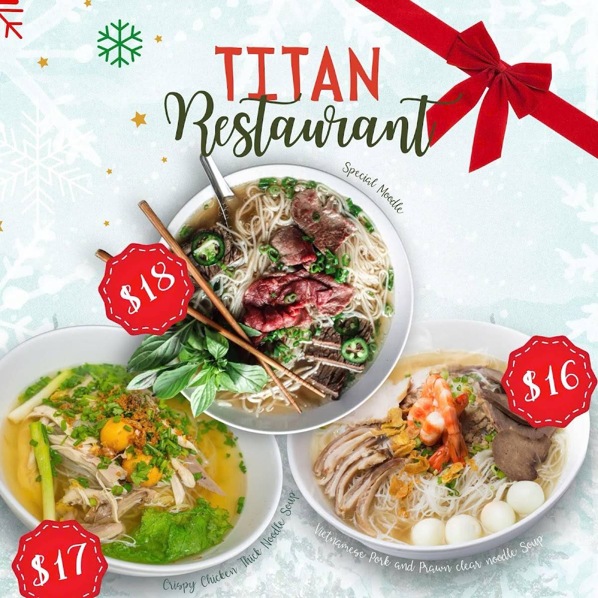 Menu at Titan Vietnamese Restaurant, Marrickville