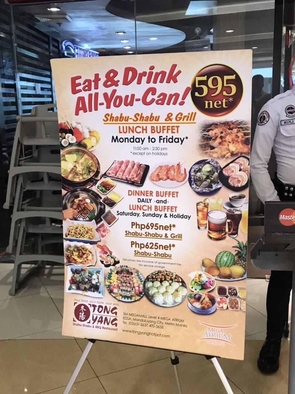 Menu at Tong Yang SM Megamall restaurant, Mandaluyong, SM Megamall ...