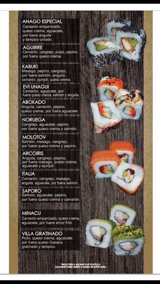 Carta del restaurante Shoku Sushi Saltillo400, Torreón, Calzada ...