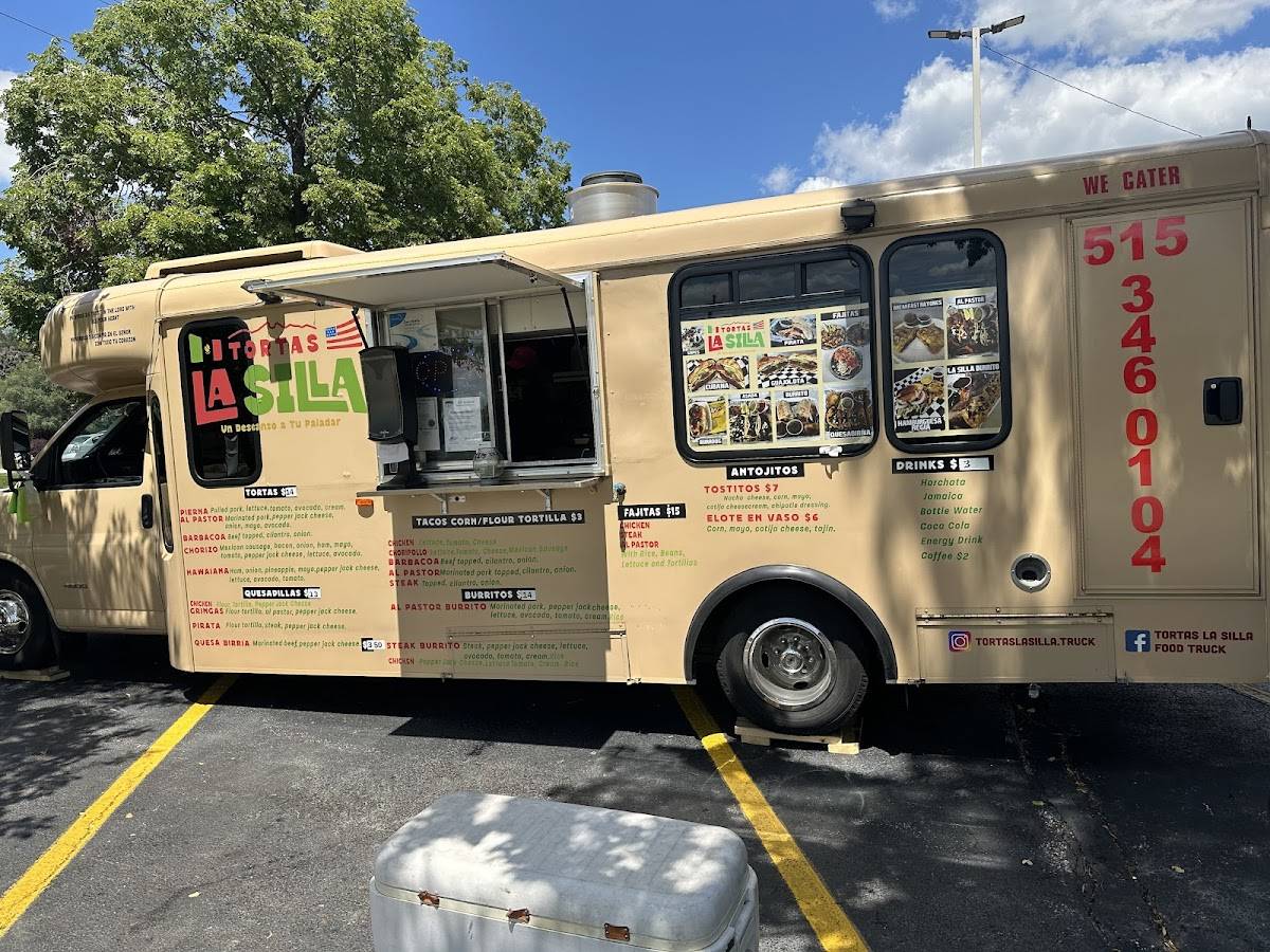 Menu at Tortas La Silla Food Truck restaurant, Clive