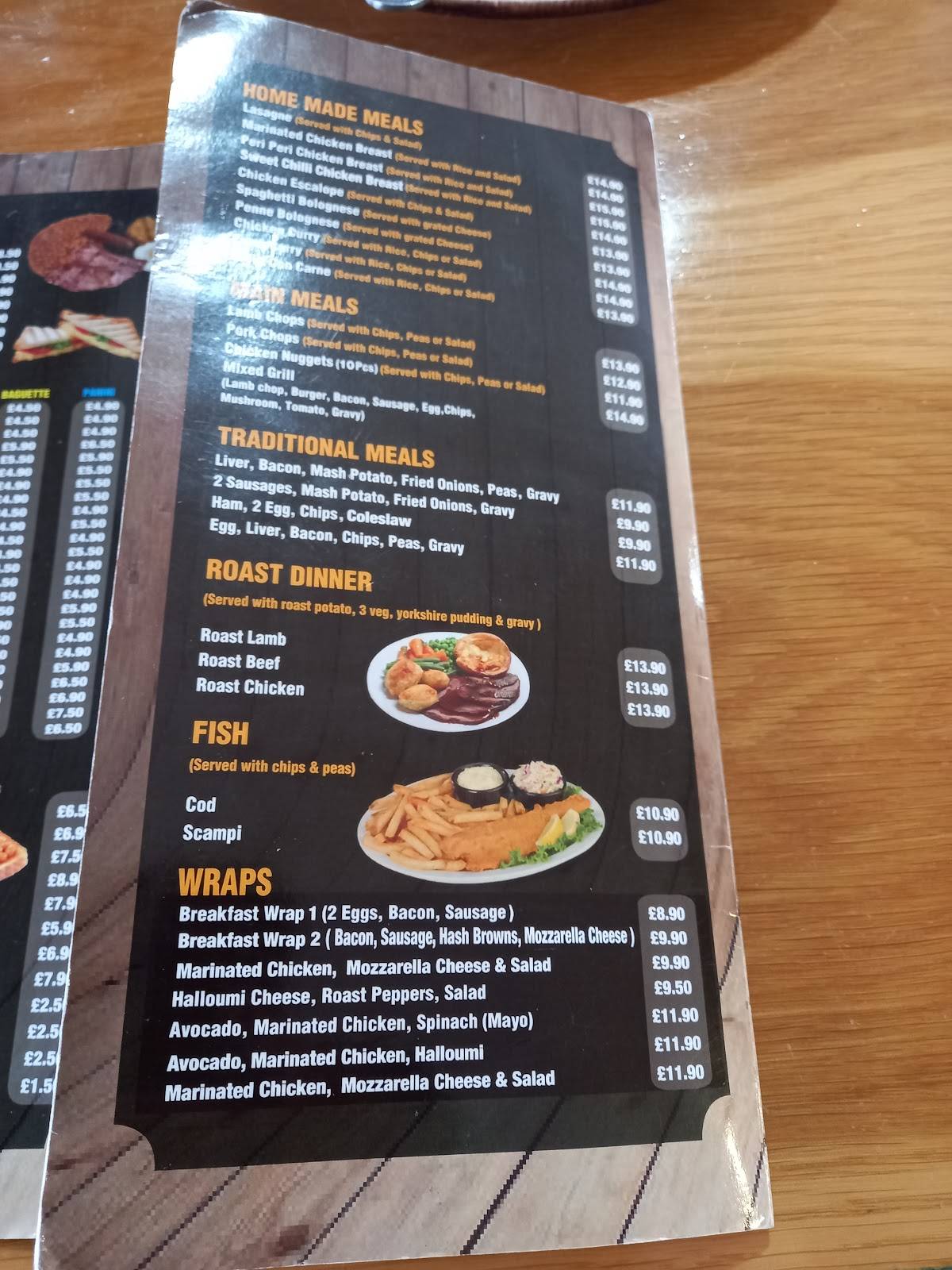 Menu at Tower Cafe, London, 460 Lordship Ln