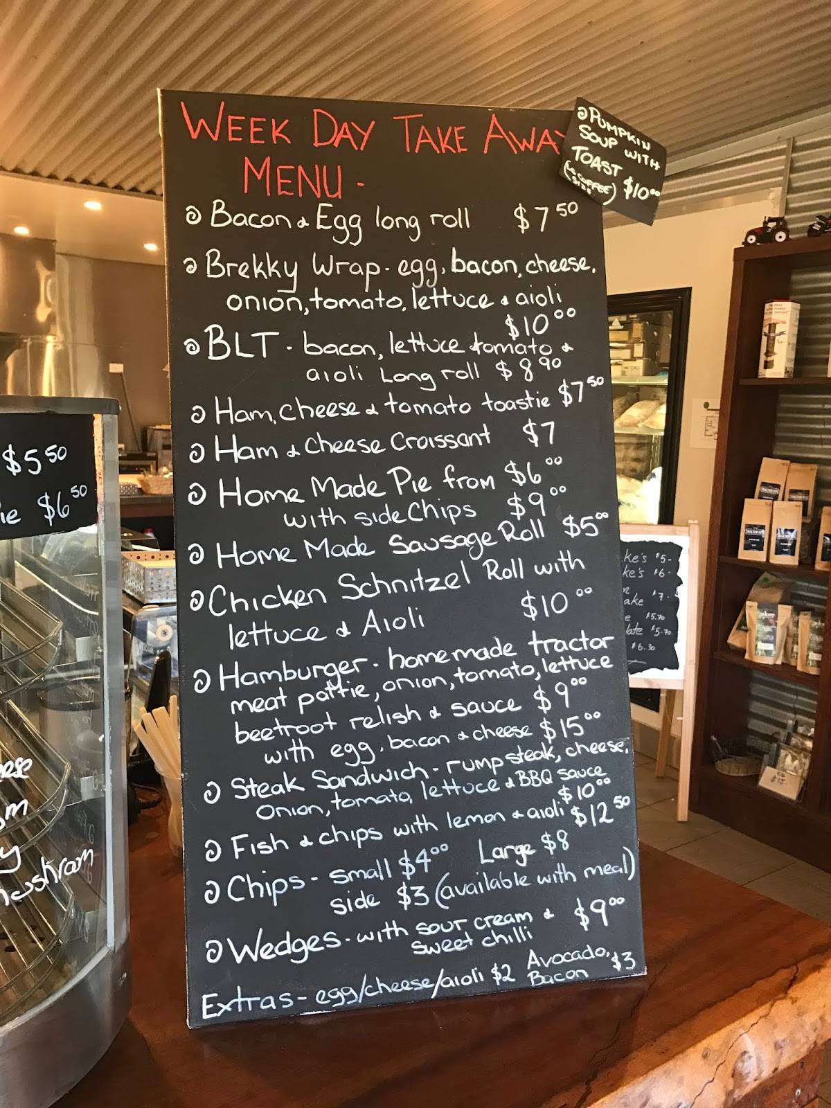 Menu at Tractor 828 cafe, Ebenezer