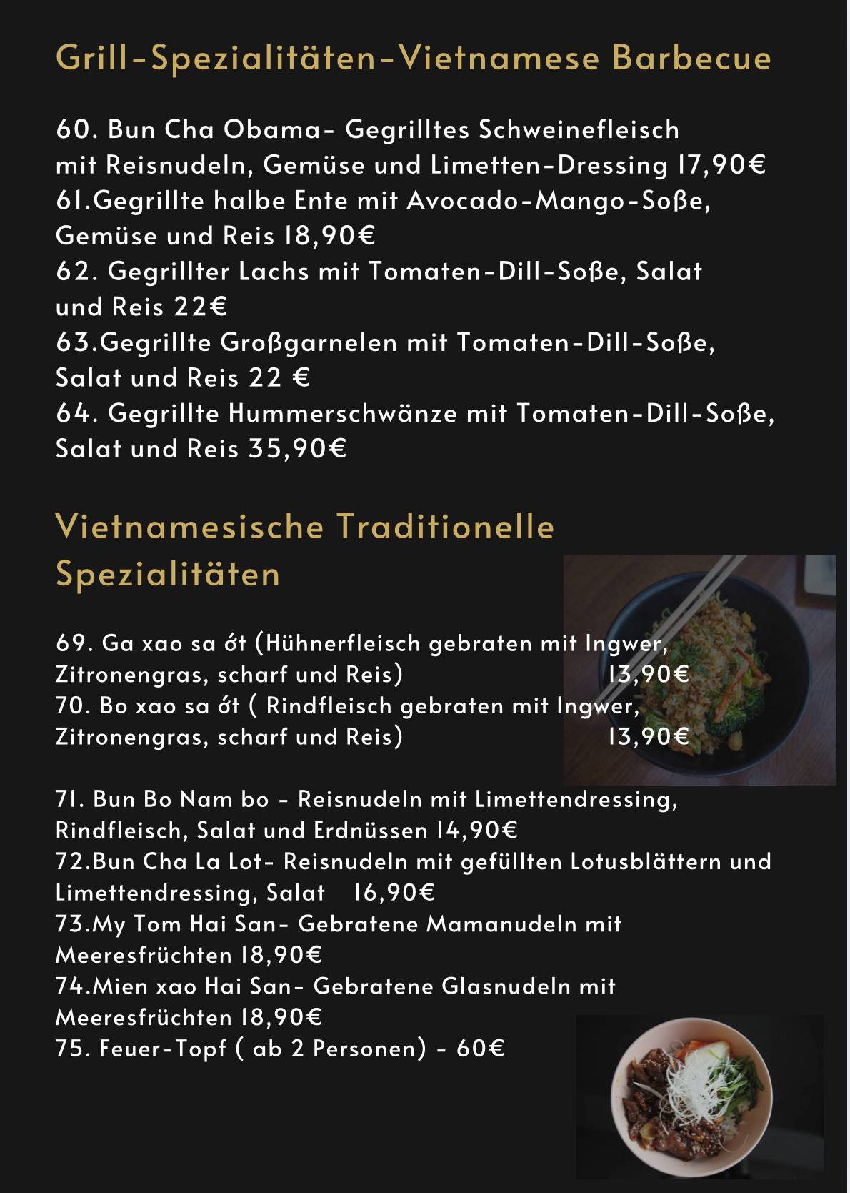 Speisekarte von Tally Trang Restaurant, Heidenheim an der Brenz, Am ...
