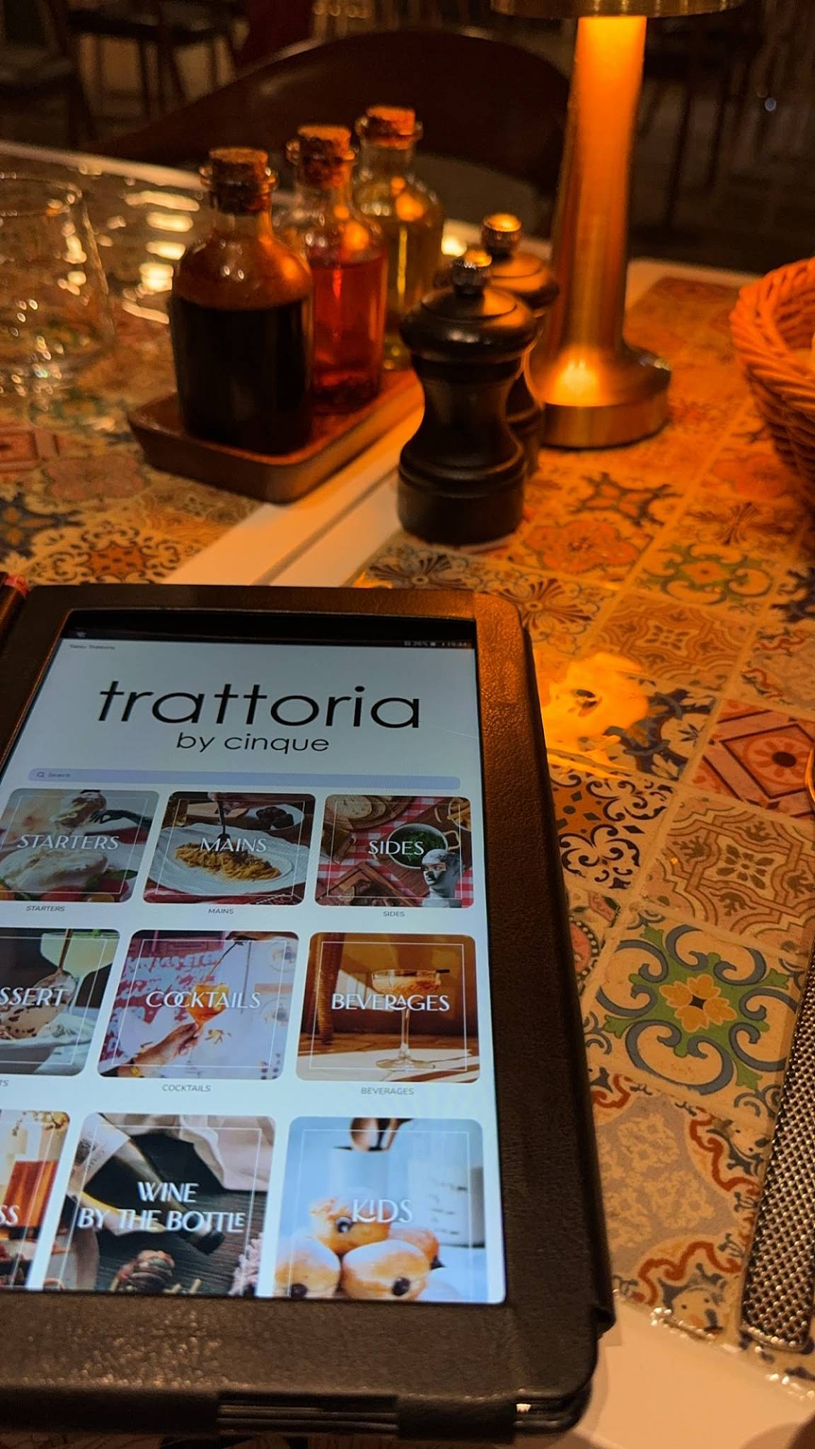 Menu at Trattoria by Cinque Italian Restaurant in JVC, Dubai, Lazuward SW