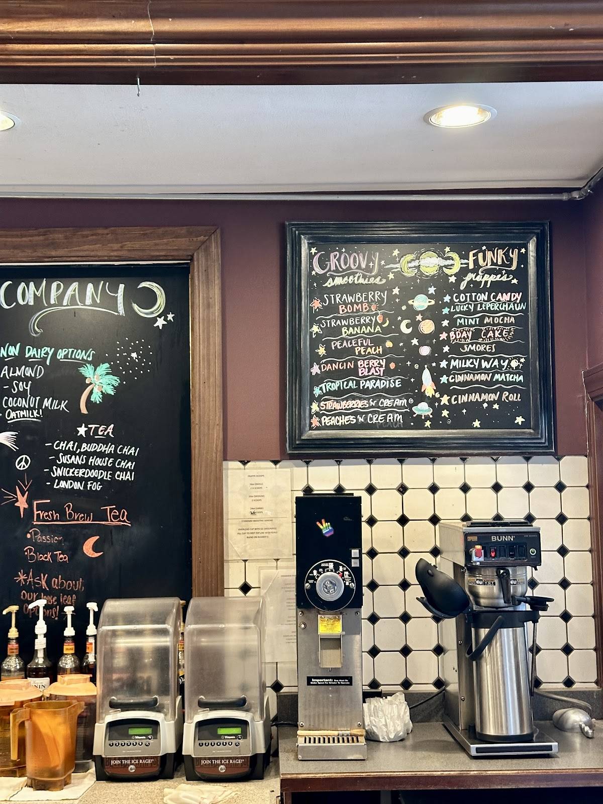 Menu at Triple Moon Coffee Company cafe, Middletown