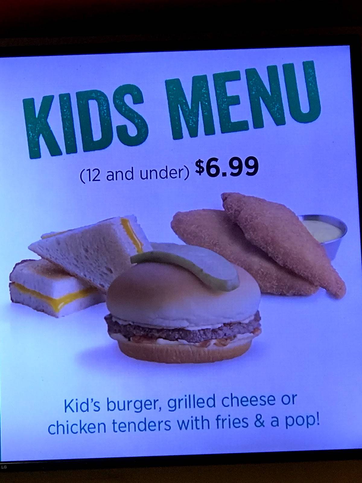 Menu at Triple O's restaurant, Mission
