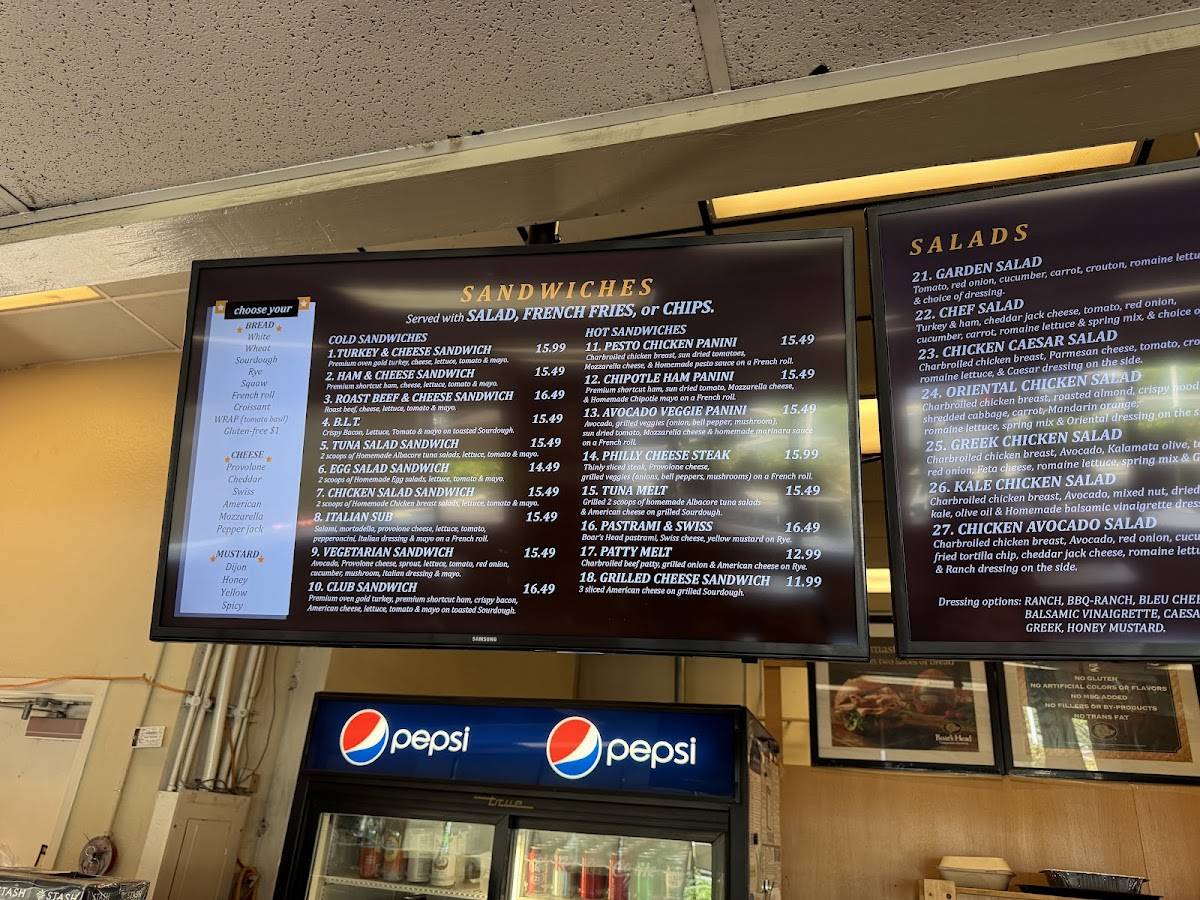 Menu at Triquest Cafe, Irvine