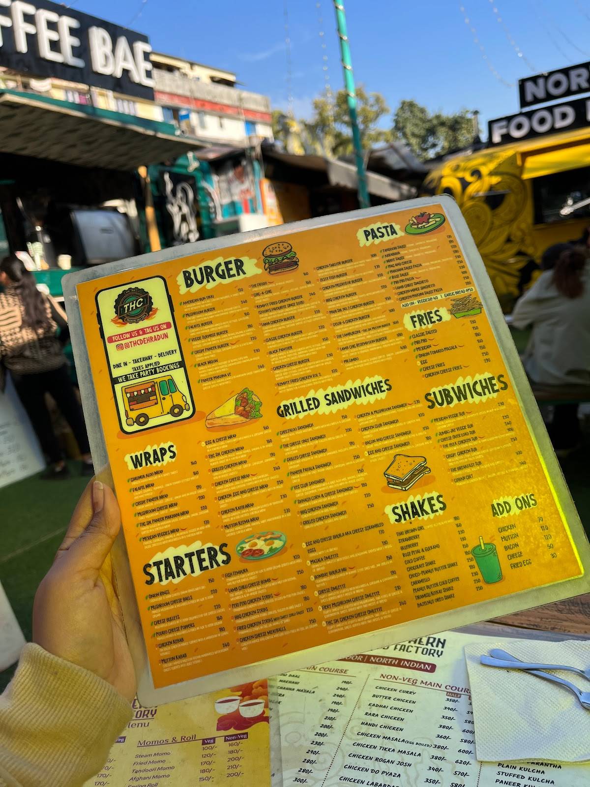 Menu at Truckers Halt Cafe, Dehradun, 152