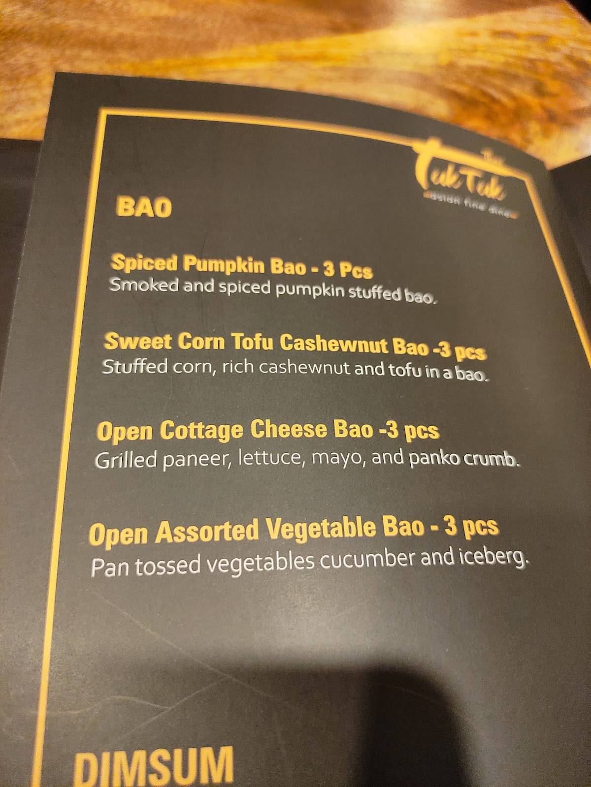 Menu at Tuk Tuk Thai - Koramangala - Pure Veg Asian Fine Dine ...